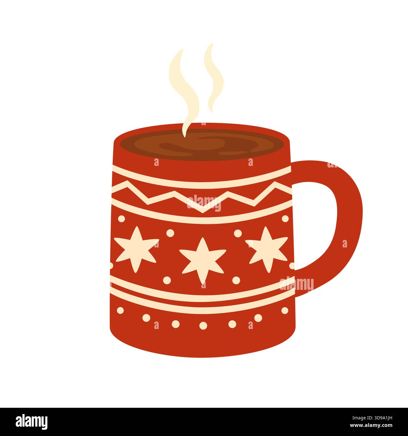 Cozy holiday mug coffee Stock Vector Images - Alamy