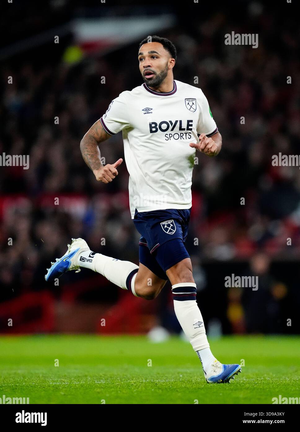 West Ham United's Callum Wilson during the Premier League match at Old ...