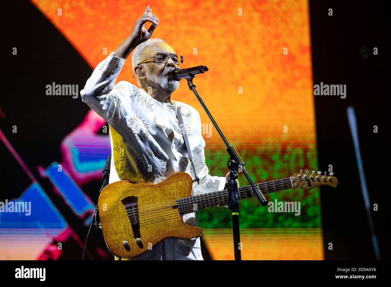 Singer singwriter Gilberto Gil performs in his farewell tour at Allianz ...