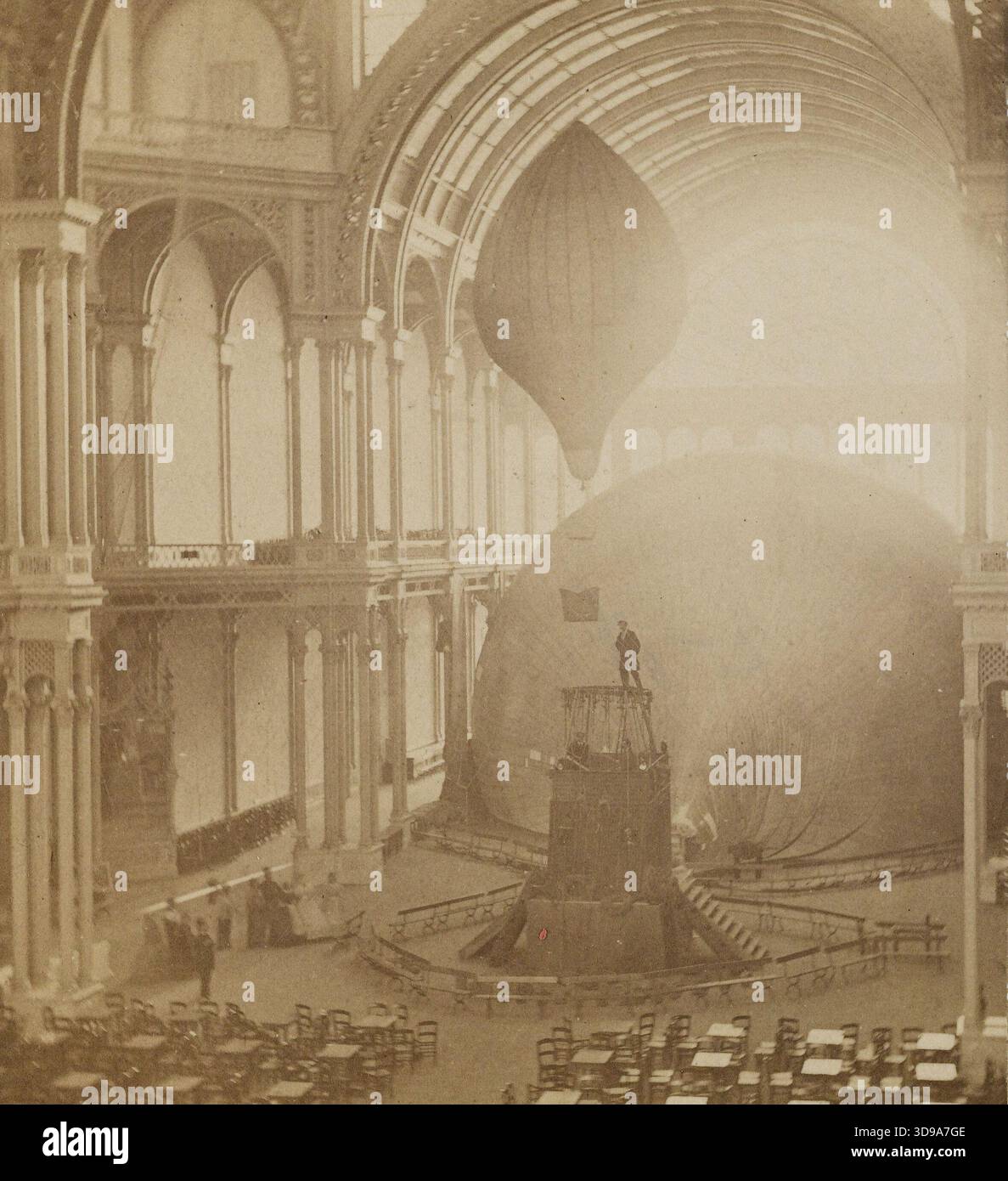 The Giant balloon in Amsterdam, exhibited in the Palace of Industry in ...