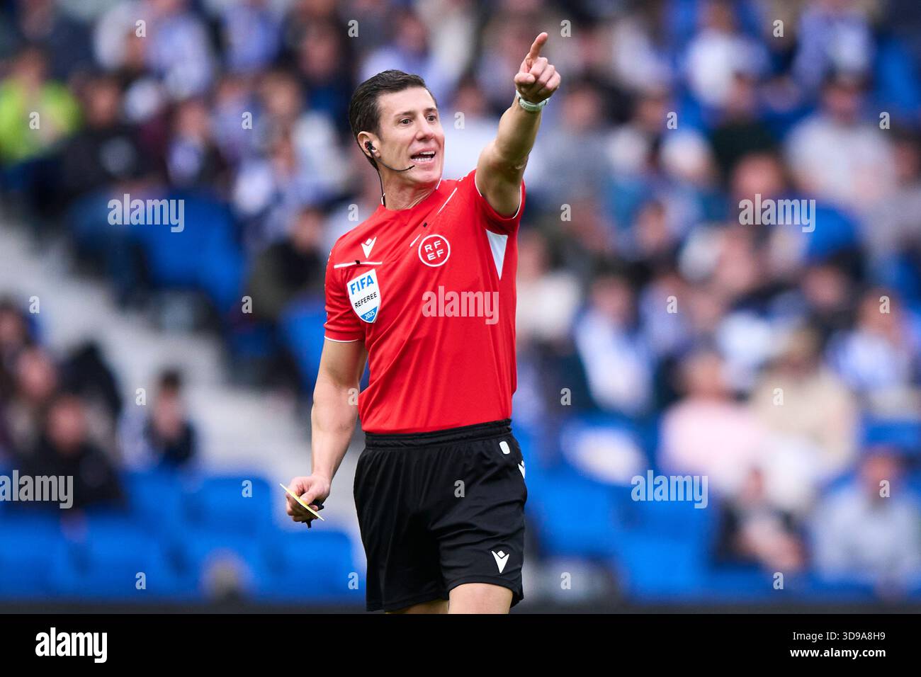 Referee Cesar Soto Grado reacts during the LaLiga EA Sports match ...