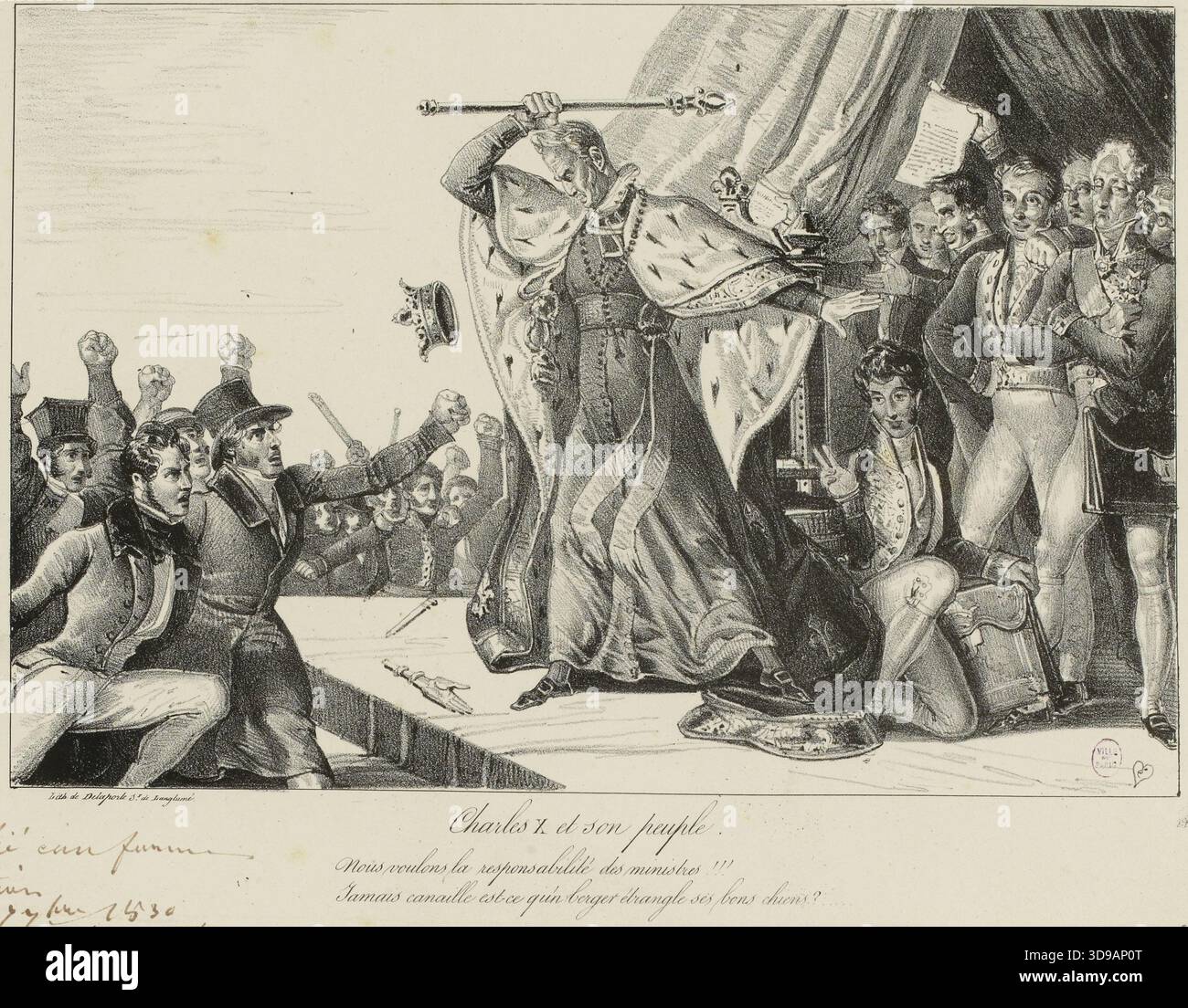 Charles X and his people, by Victor Hippolyte Delaporte, Draughtsman ...