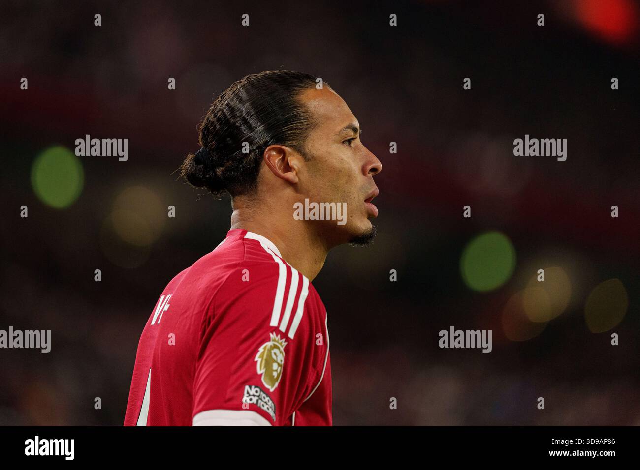 Liverpool's Virgil van Dijk is seen during the Premier League match ...