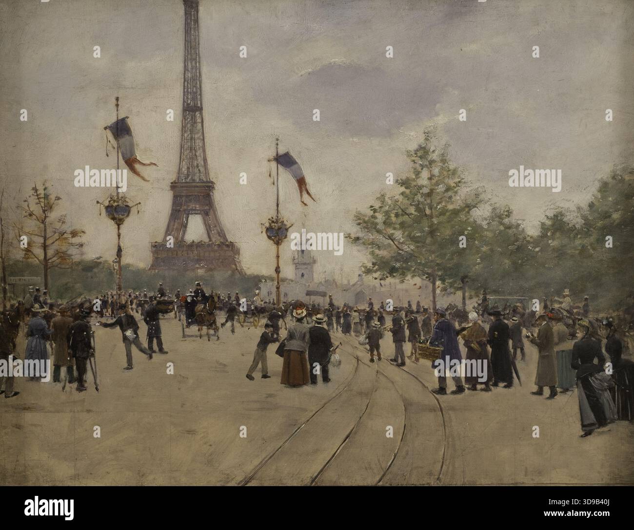 Entrance to the Universal Exhibition of 1889, Béraud, Jean, Painter ...