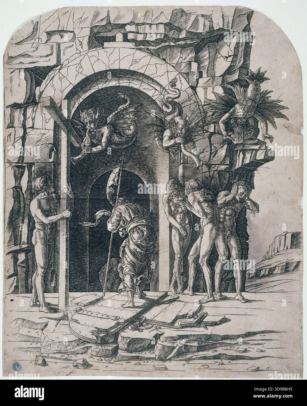Jesus Descending into Limbo, Mantegna, Andrea, Engraver, Array, 15th ...