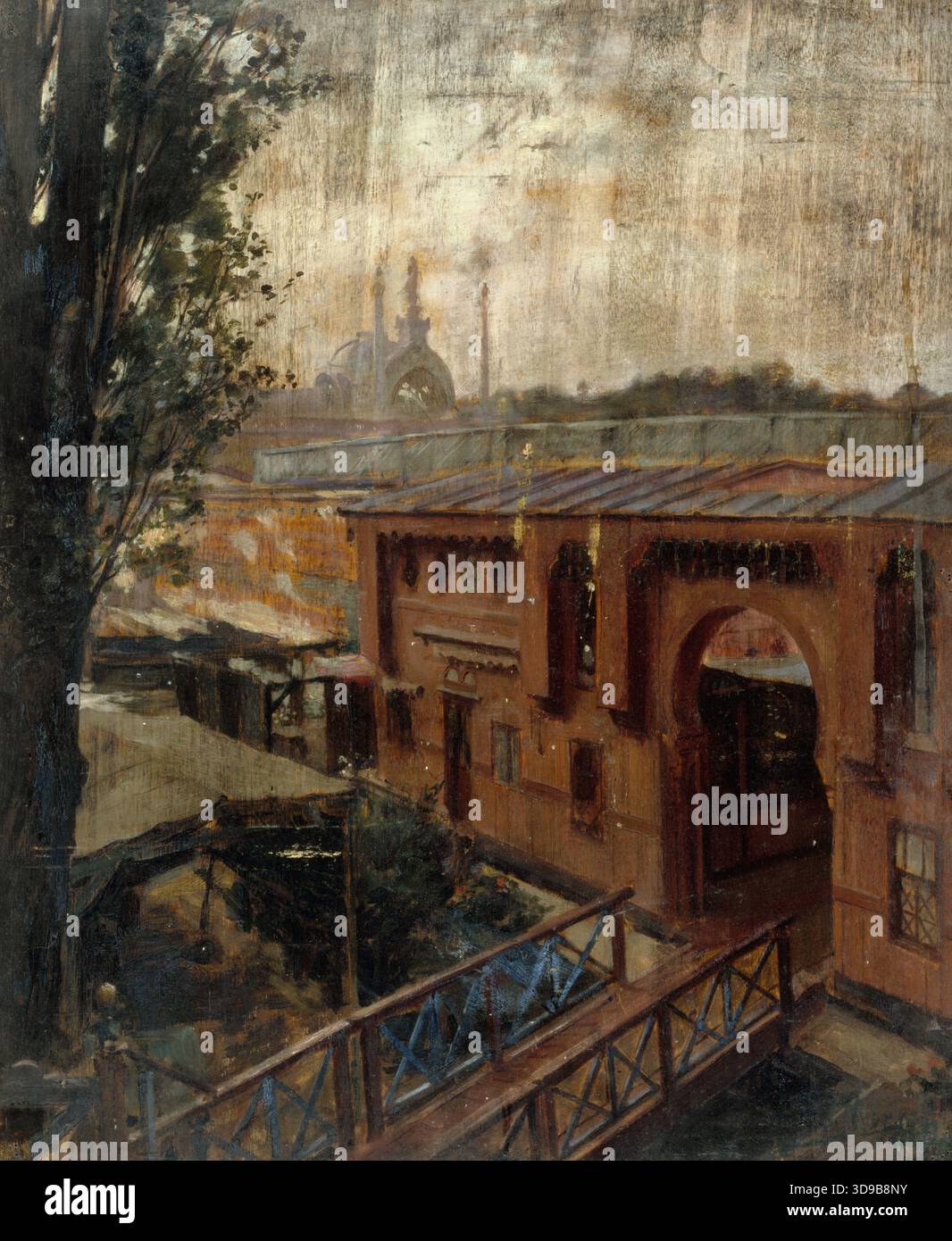 The Deligny Baths, on the Quai d'Orsay, Marec, Victor, Painter, Array ...