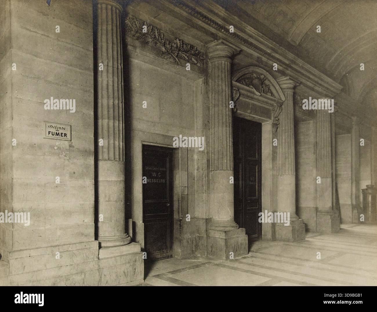 Palace of Justice. Prisoners' Gallery. Pediment of the buildings ...