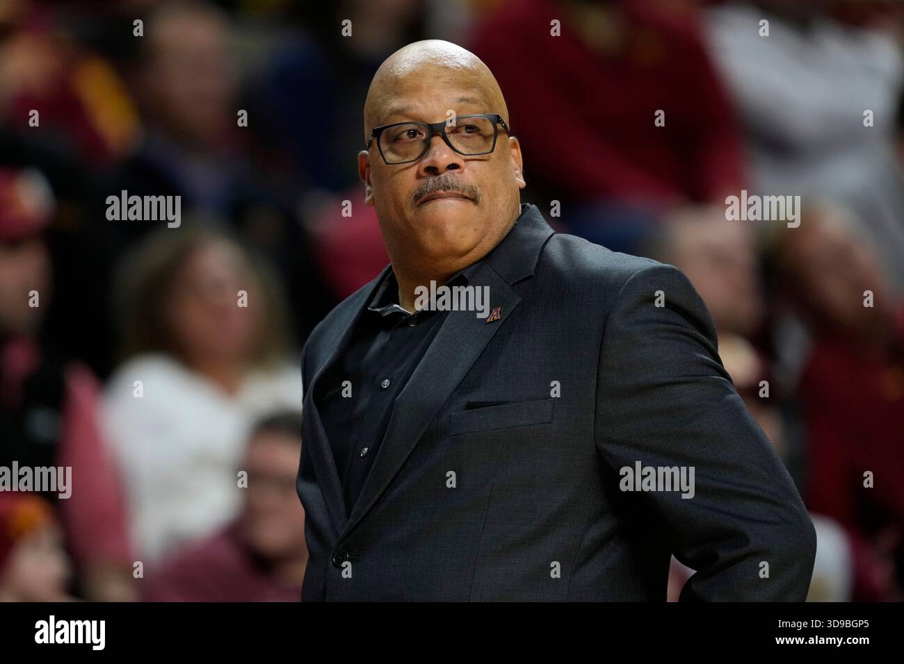 Alcorn State head coach Jake Morton watches from the bench during the ...