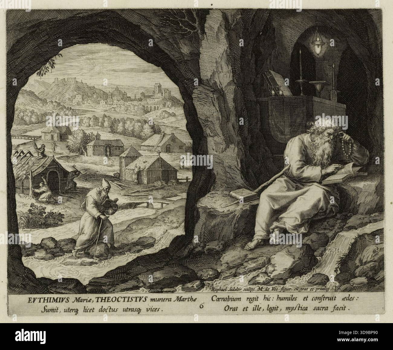 Euthimius and Theoctistus after Martin de Vos, Sadeler, Raphael (the ...