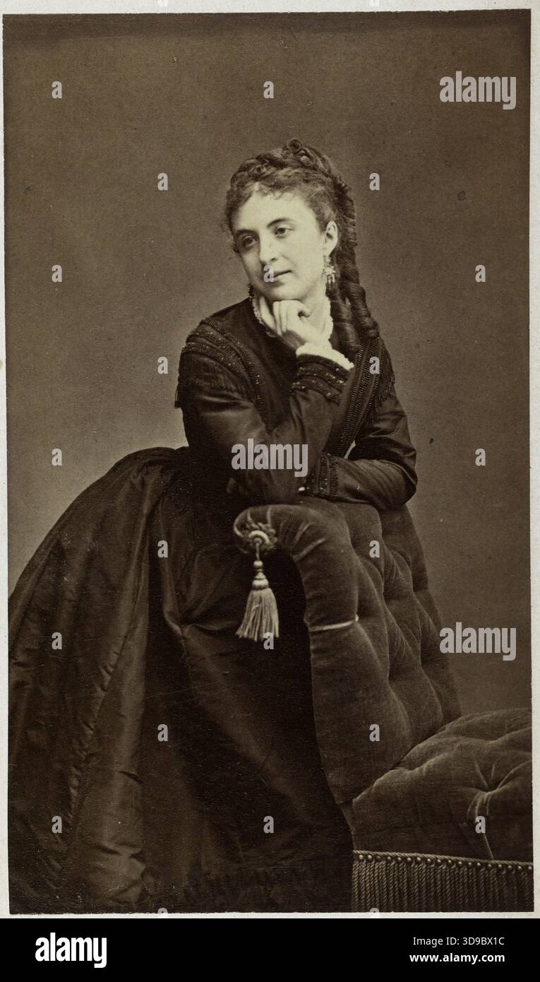 Portrait of Léonide Leblanc (1842-1894), actress, by Stanislas Julien ...