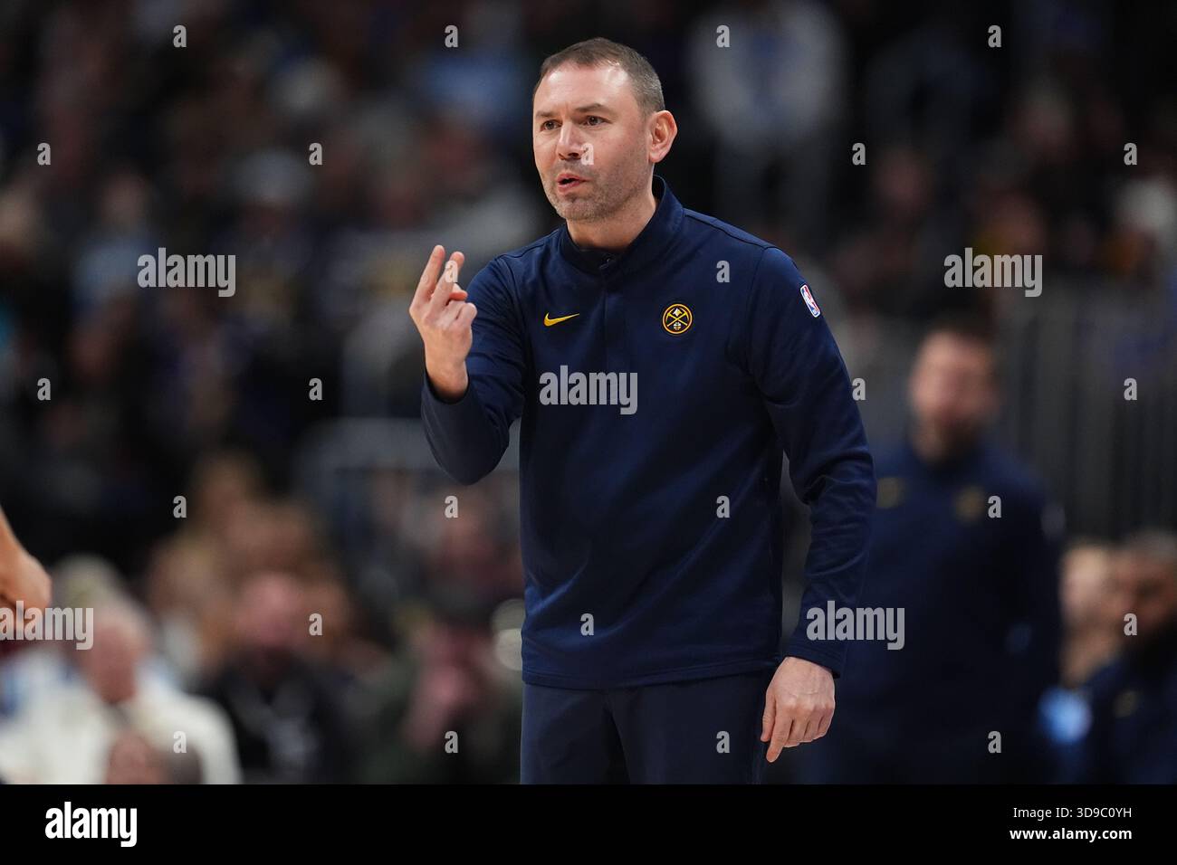 Denver Nuggets Head Coach David Adelman In The Second Half Of An Nba