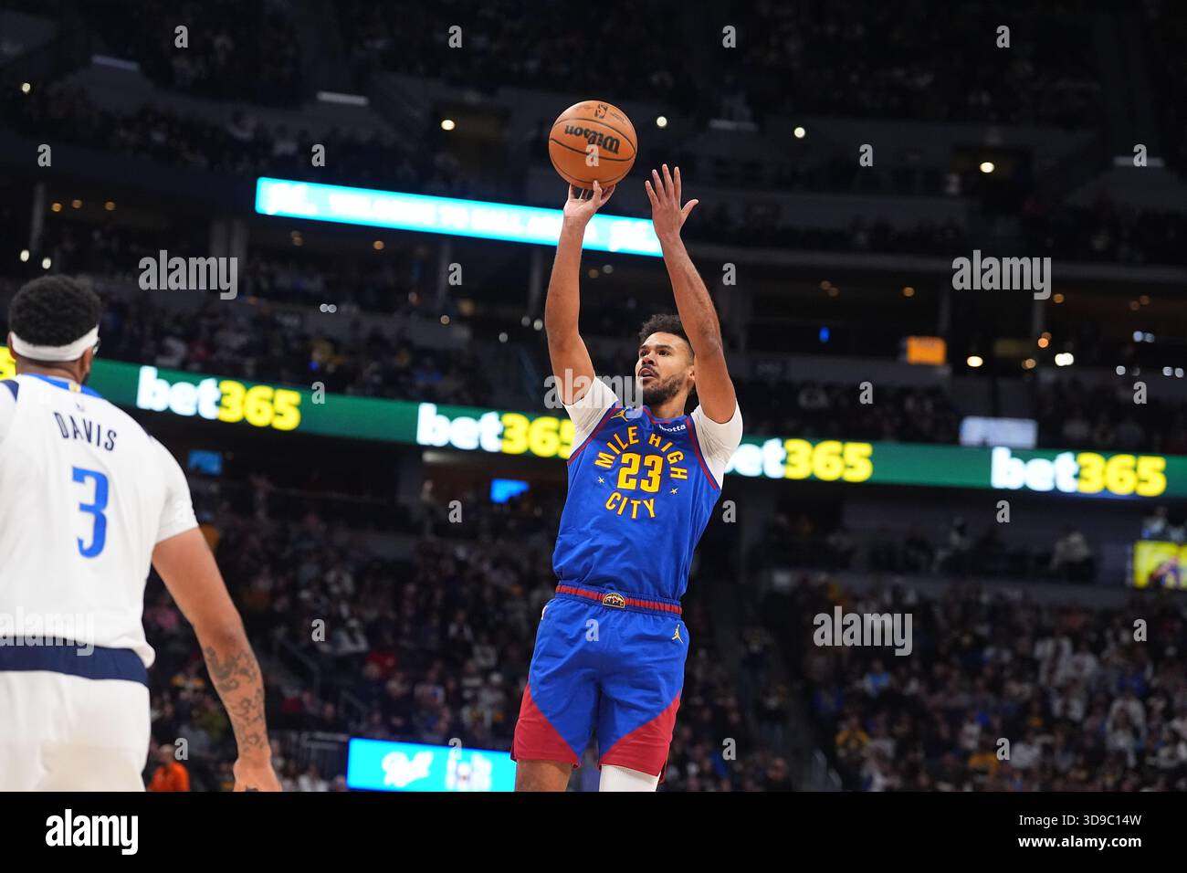 Denver Nuggets forward Cameron Johnson (23) in the second half of an ...