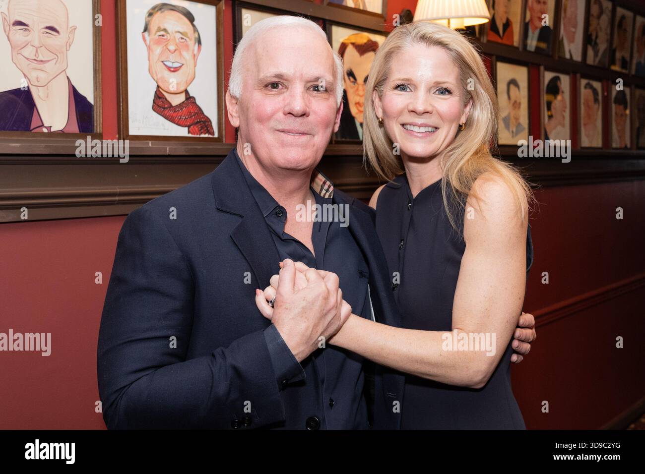 Scott Ellis and Kelli O'Hara attend unveiling of portrait of theater ...