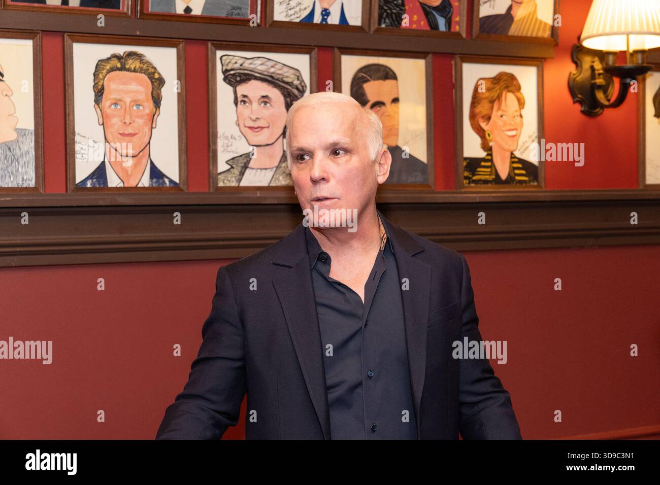 Scott Ellis speaks during unveiling of portrait of theater director ...