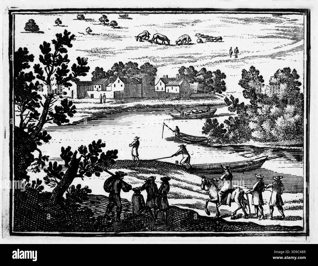 1700s europe illustration farm Black and White Stock Photos & Images ...