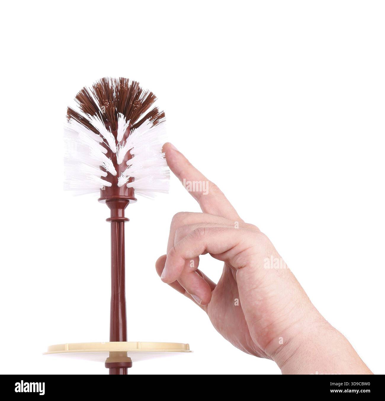 Hand brush against white Cut Out Stock Images & Pictures - Alamy