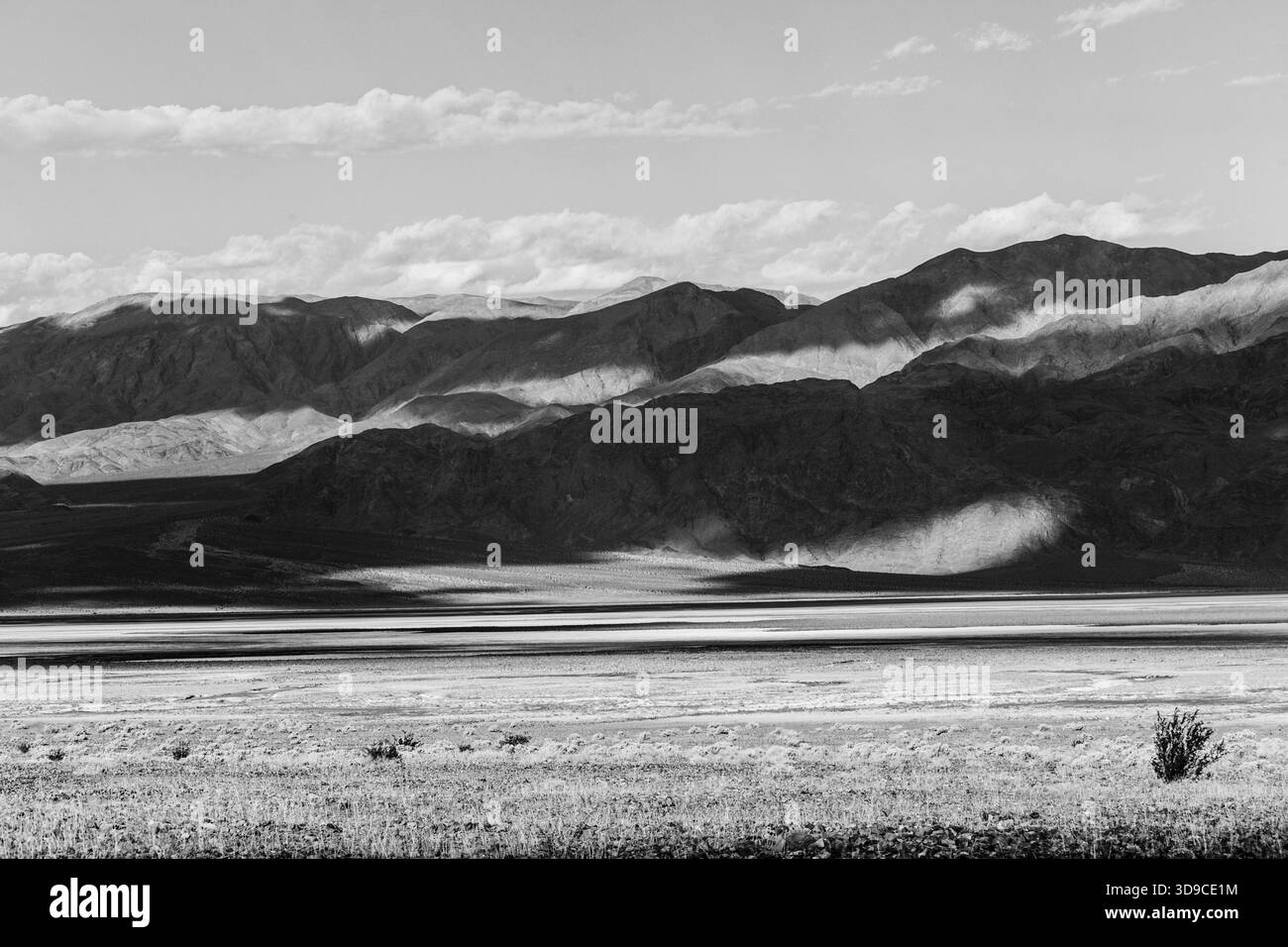 On the road landscape of the route crossing the Death Valley Stock ...