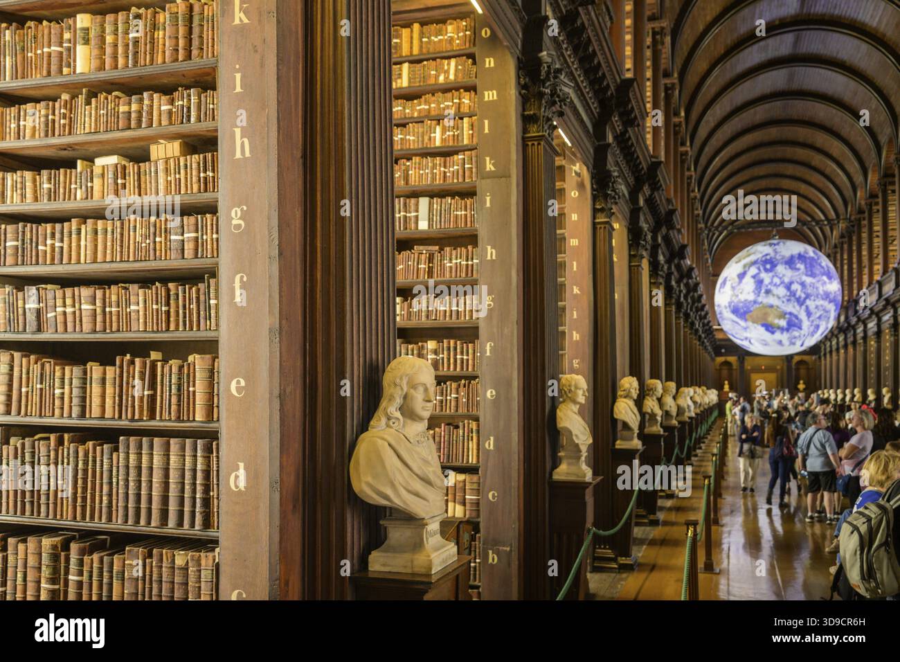 Trinity College Long Room Library, Dublin, County Dublin, Ireland Stock ...