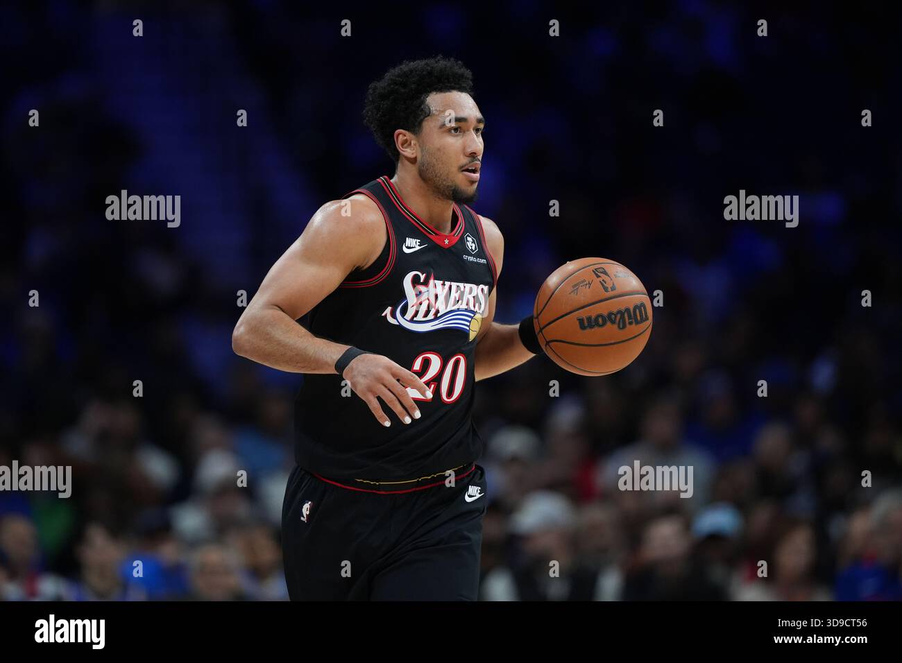 Philadelphia 76ers' Jared McCain plays during an NBA basketball game ...