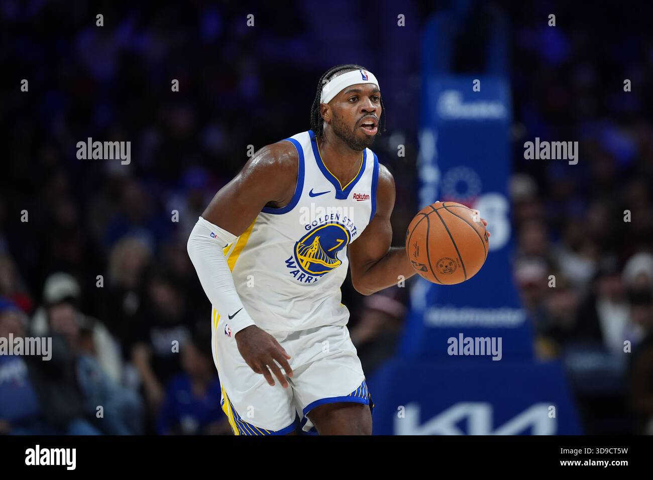 Golden State Warriors' Buddy Hield plays during an NBA basketball game ...