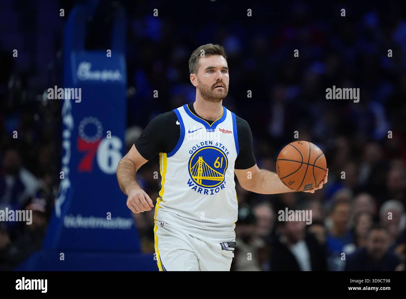 Golden State Warriors' Pat Spencer plays during an NBA basketball game ...