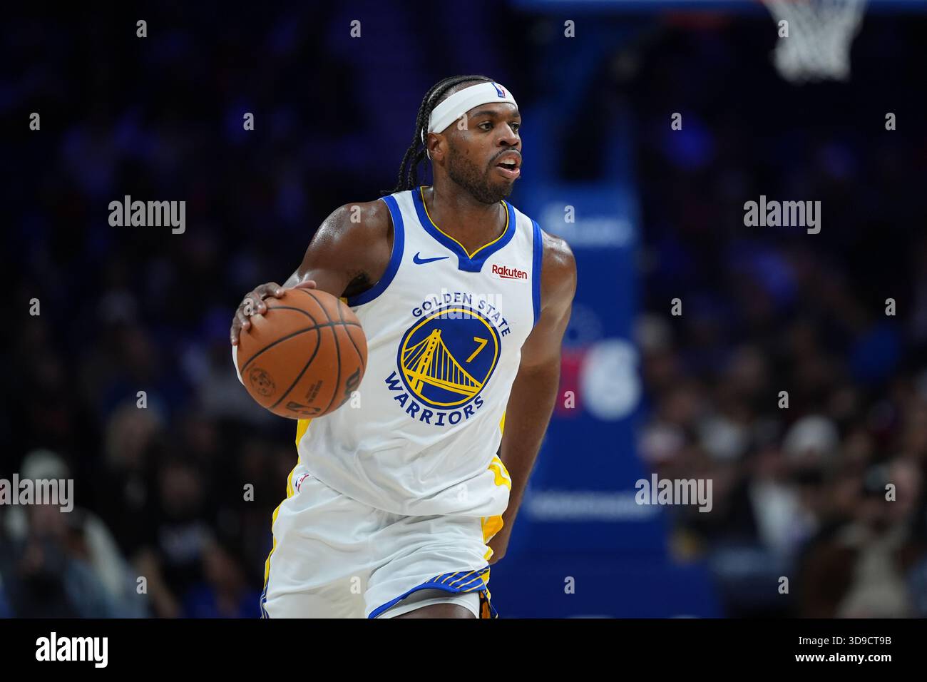 Golden State Warriors' Buddy Hield plays during an NBA basketball game ...