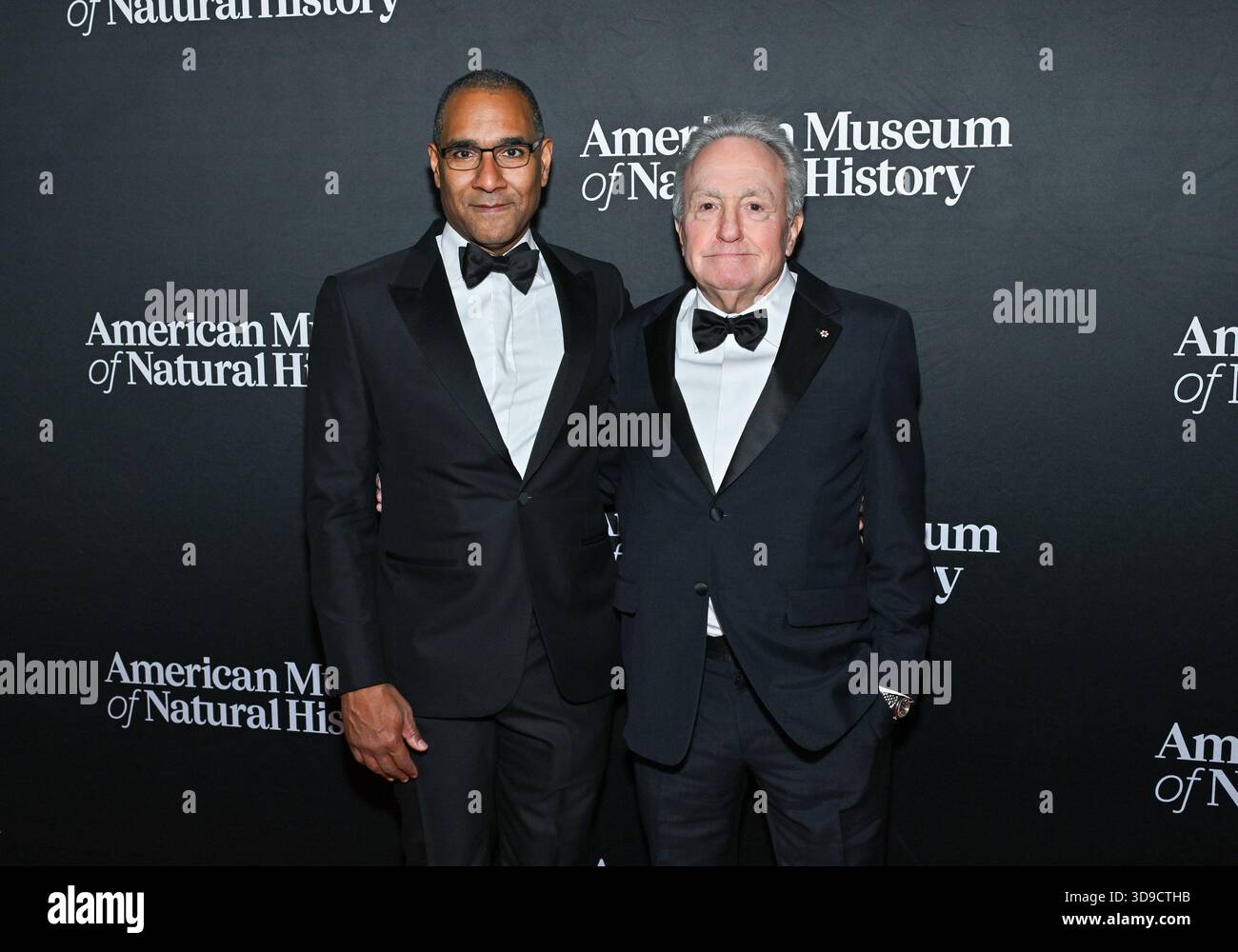 AMNH president Sean M. Decatur, left, and Lorne Michaels attend The ...