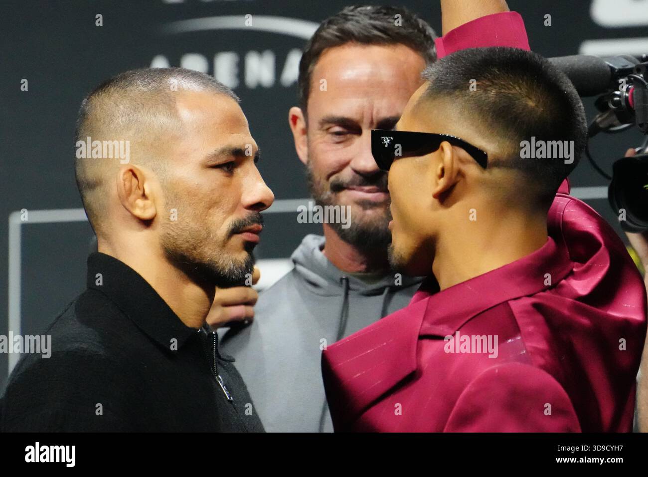 LAS VEGAS, NV - DECEMBER 4:Alexandre Pantoja and Joshua Van face-off in ...
