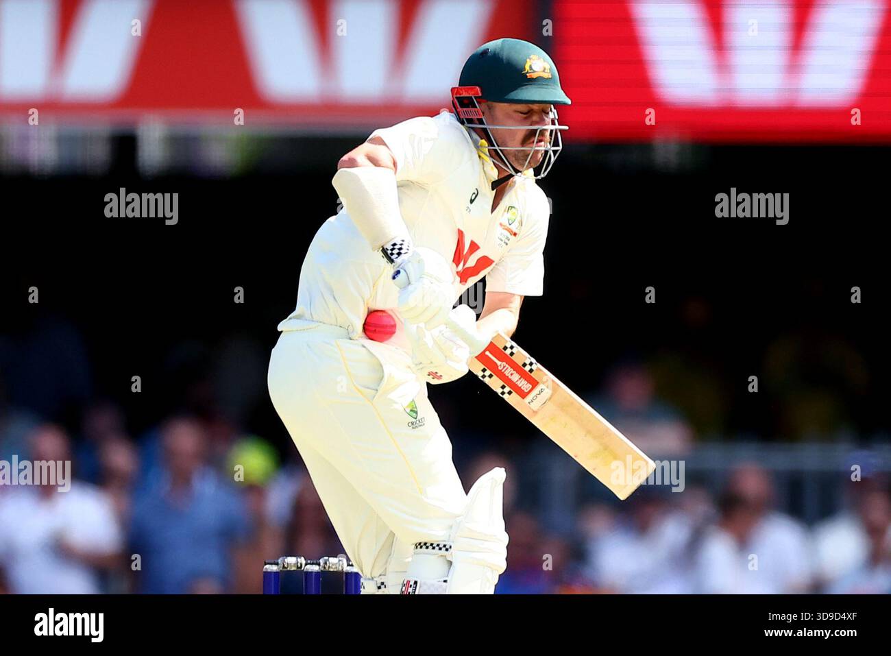 Travis Head of Australia bats during the NRMA Insurance Ashes Second ...