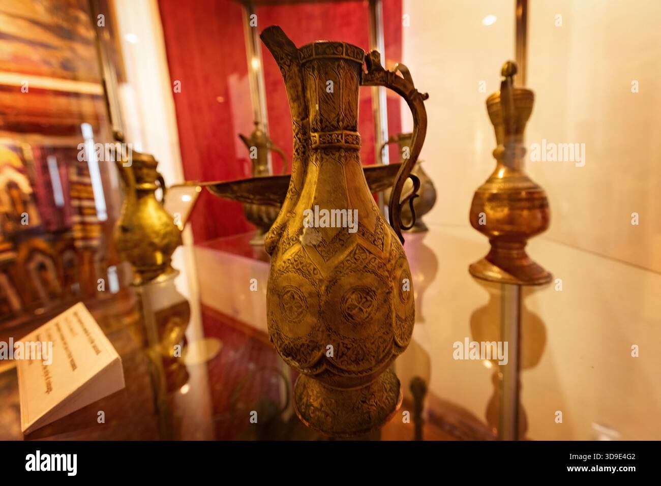 Antique collection of brass pitckets and vessels in Rudaki Historical ...