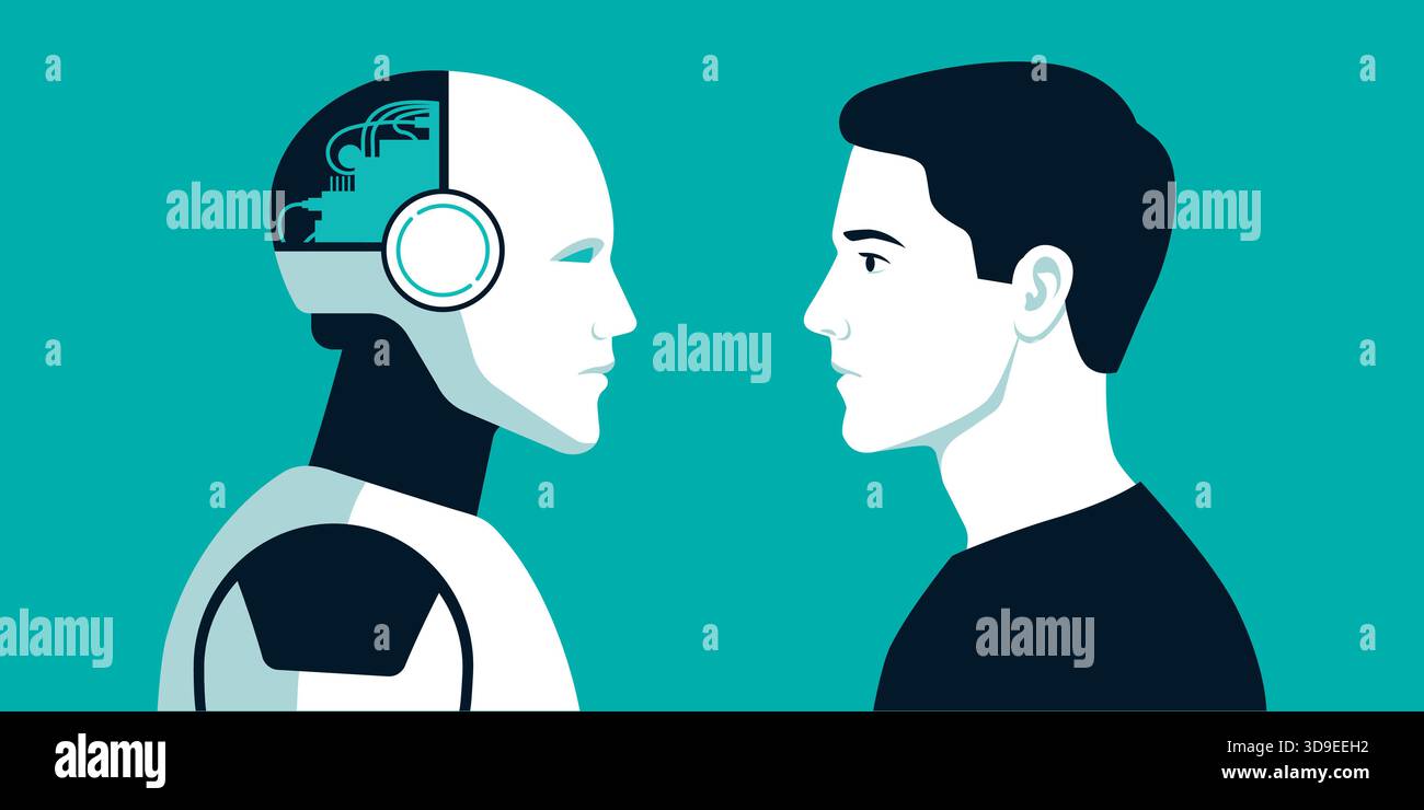 Side view human being vector Stock Vector Images - Alamy