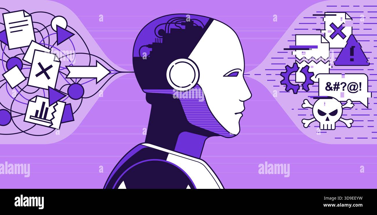 AI robot trained on bad data is generating harmful sloppy content Stock ...