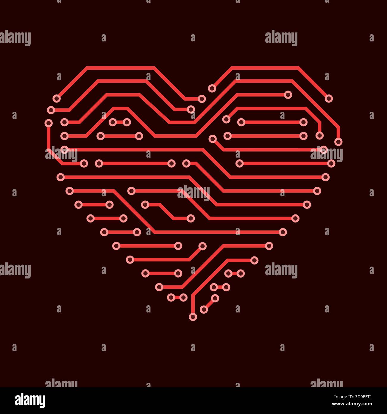 Heart-shaped printed circuit board: love and online relationships ...