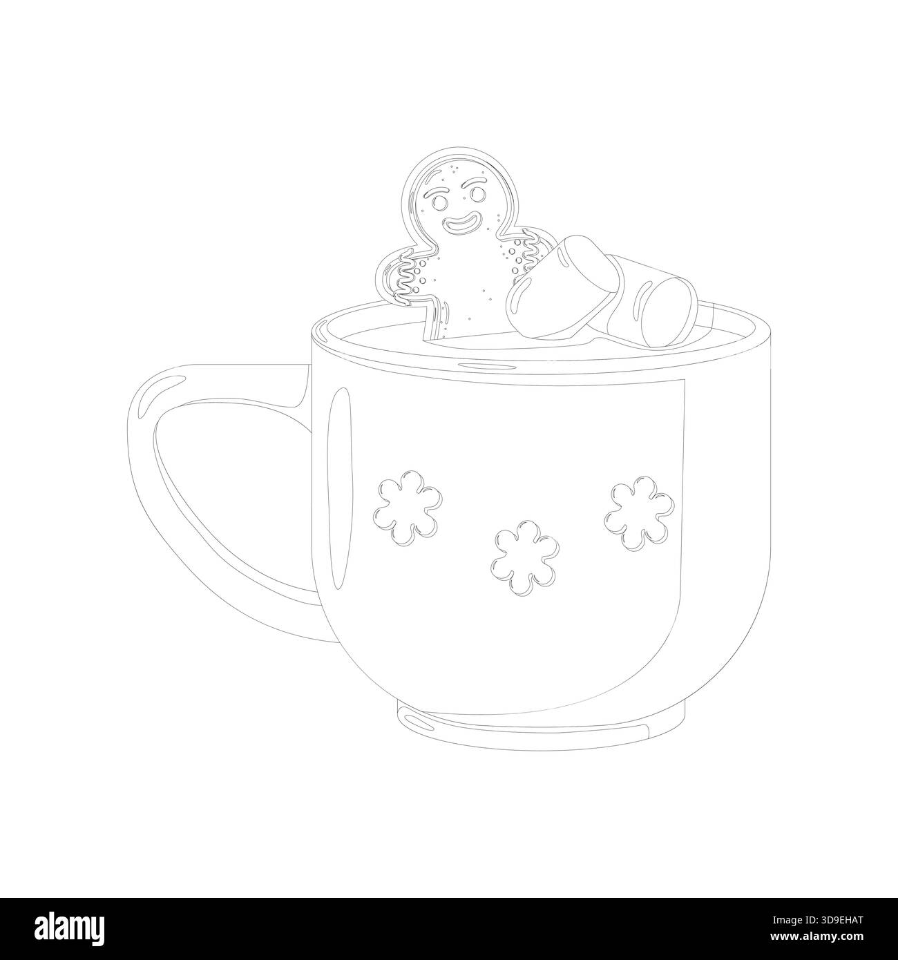 Traditional hot drink christmas Black and White Stock Photos & Images ...