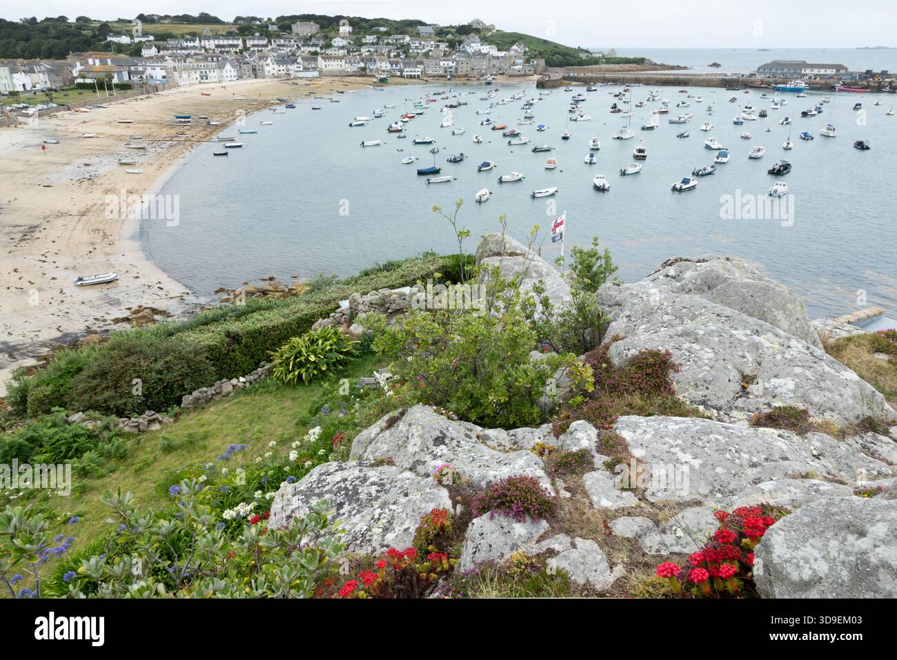 Hugh Town Harbour on St Mary's. Isles of Scilly, Cornwall, UK Stock ...