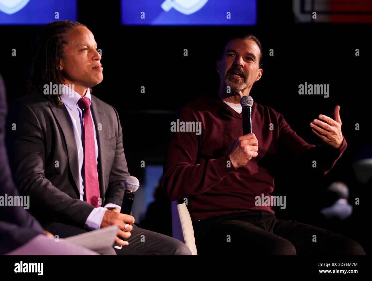 Cobi Jones and Marcelo Balboa during an 'Evening with Major League ...