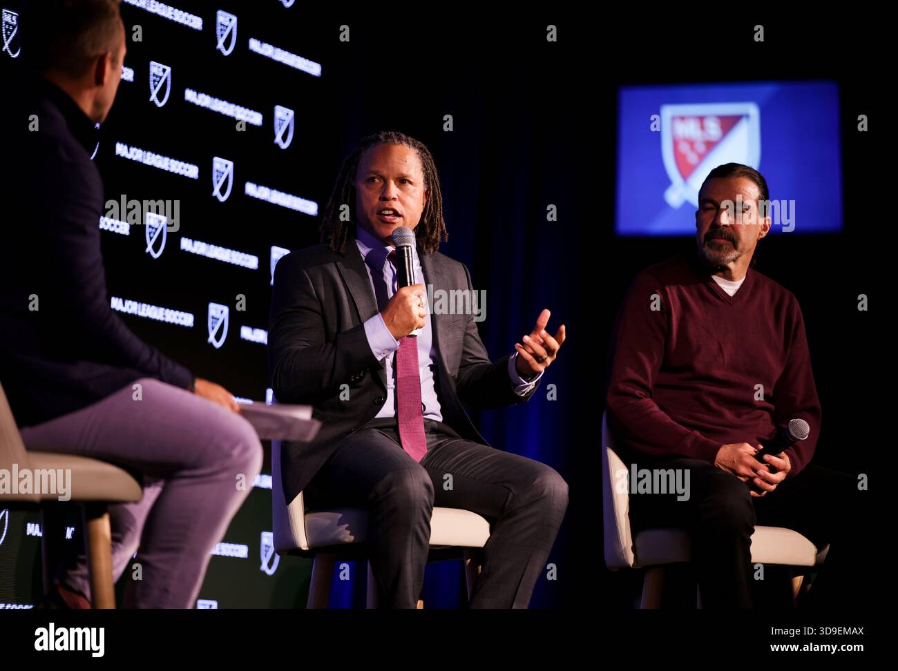 Cobi Jones and Marcelo Balboa during an 'Evening with Major League ...