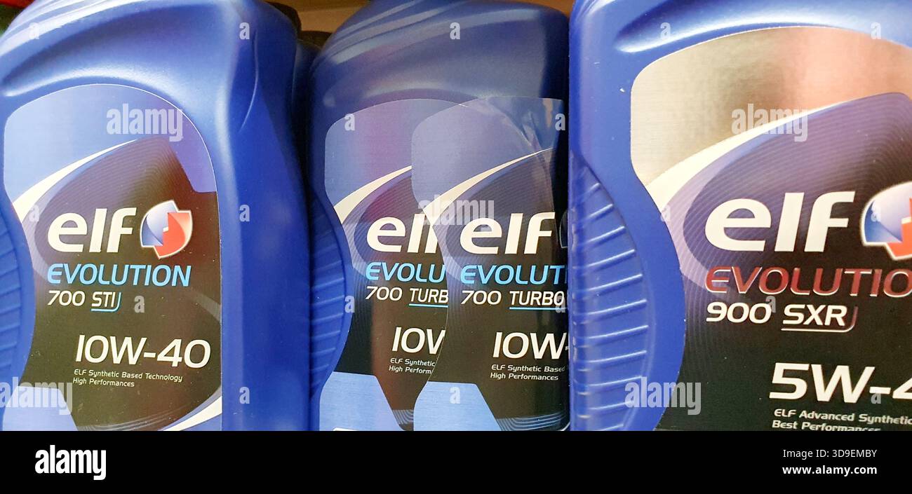 Elf motor oil in hi-res stock photography and images - Alamy
