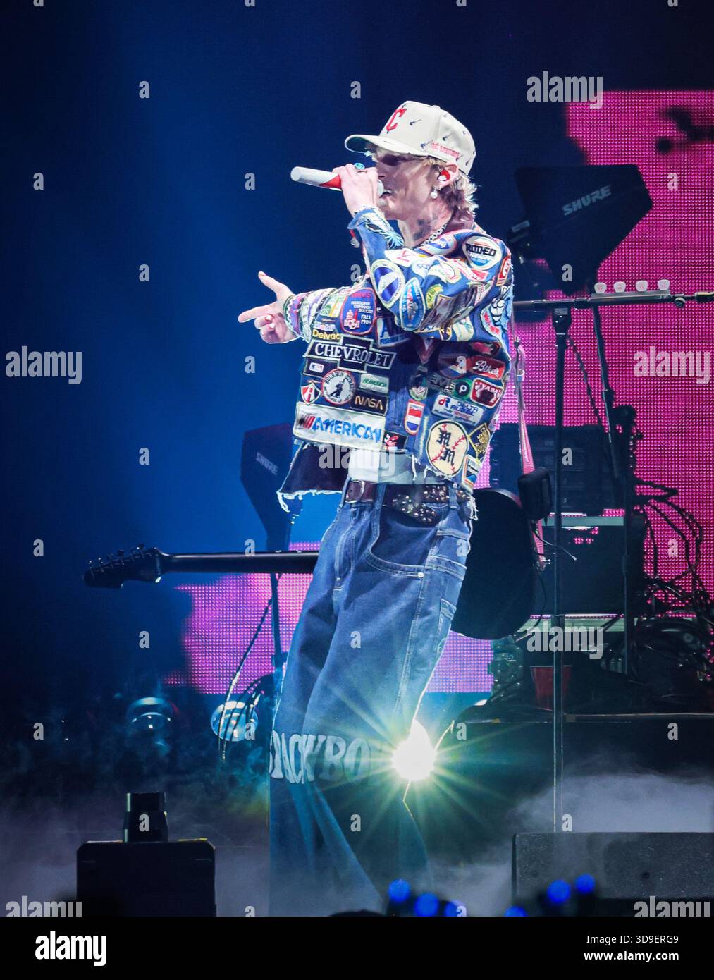 Colson Baker, known as MGK performs during iHeartRadio 106.1 KISS FM's ...