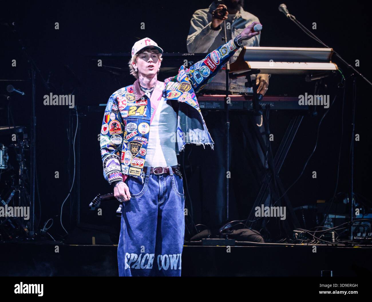 Colson Baker, known as MGK performs during iHeartRadio 106.1 KISS FM's ...