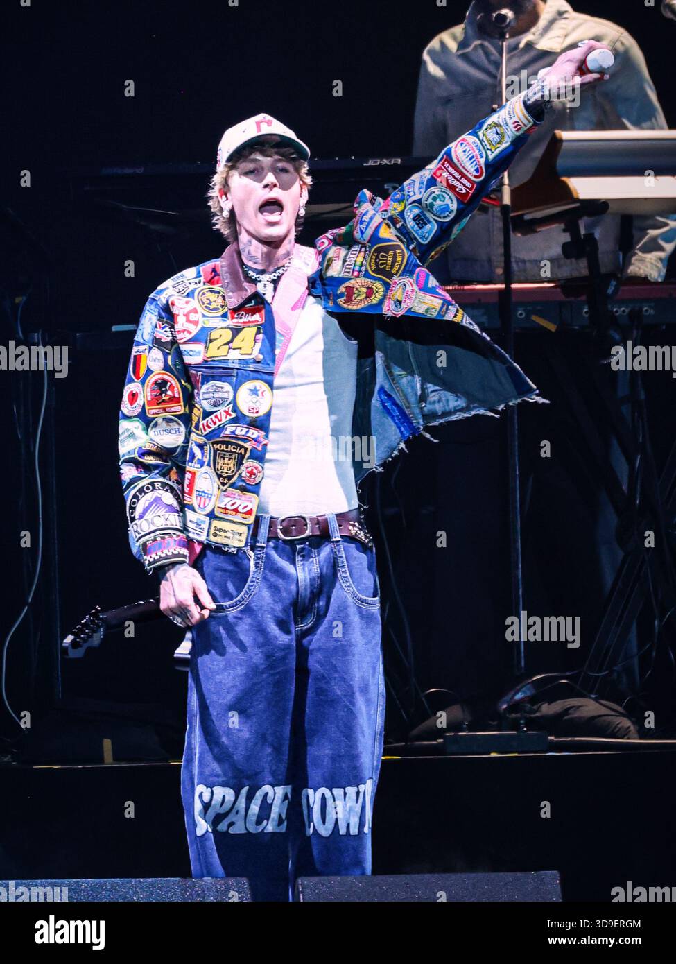 Colson Baker, known as MGK performs during iHeartRadio 106.1 KISS FM's ...