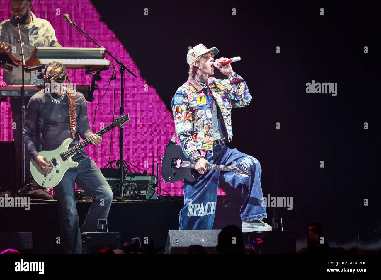 Colson Baker, known as MGK performs during iHeartRadio 106.1 KISS FM's ...