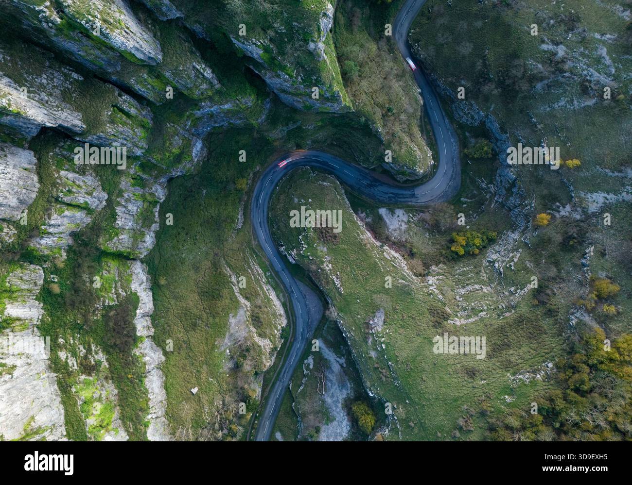 Cheddar gorge winding road hi-res stock photography and images - Alamy