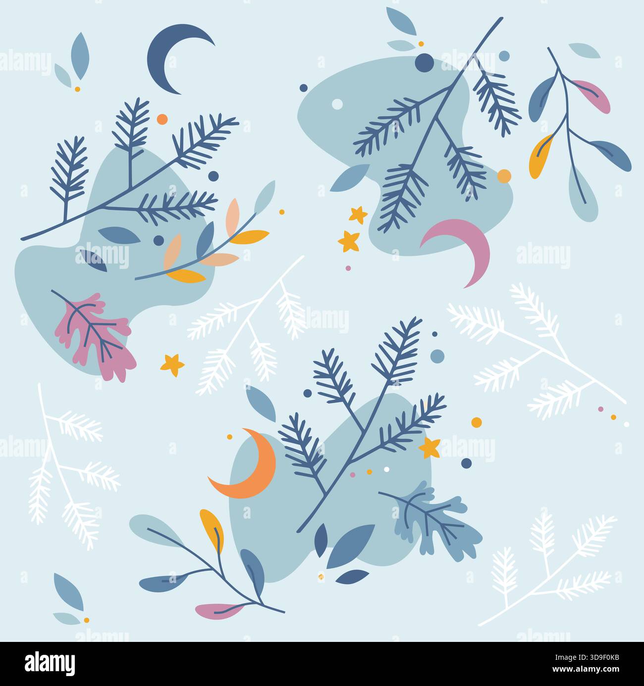 Abstract pattern tree branches Stock Vector Images - Alamy