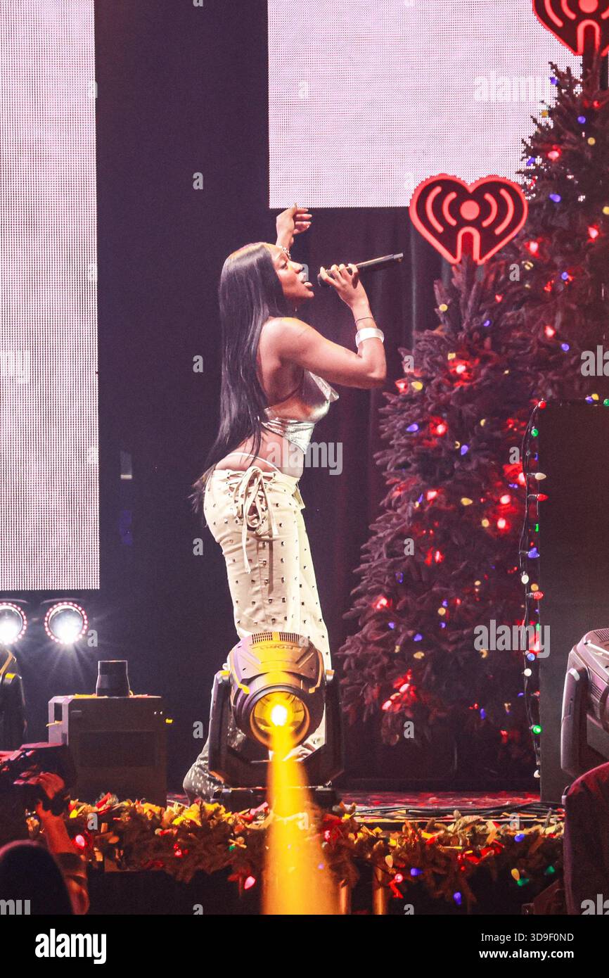 Rachel Chinouriri performs during iHeartRadio 106.1 KISS FM's Jingle ...