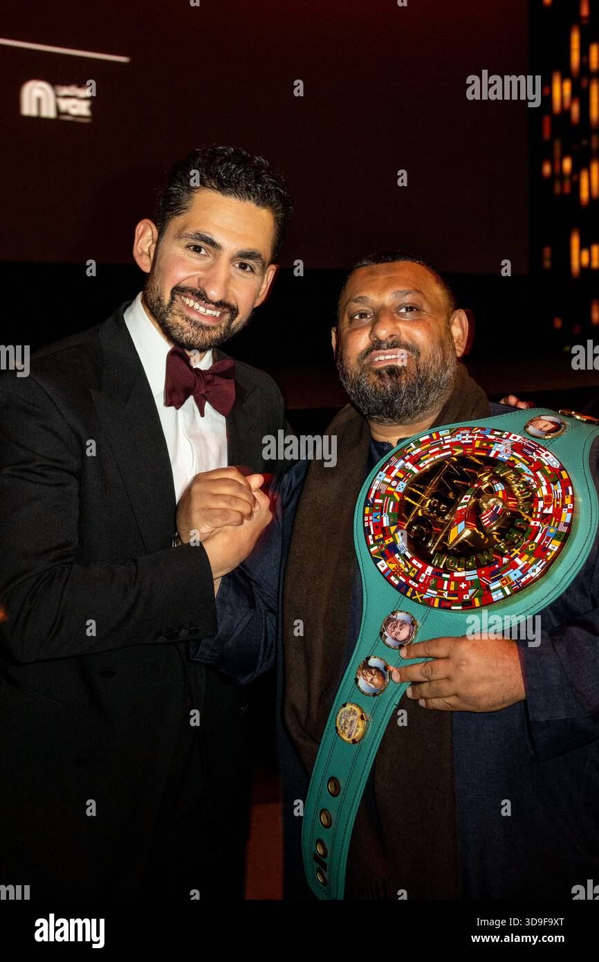 L-R : Actor Amir El-Masry and British former professional boxer Naseem ...