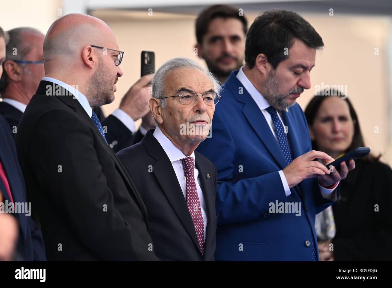 Lorenzo Fontana, President of the Chamber during the inauguration ...