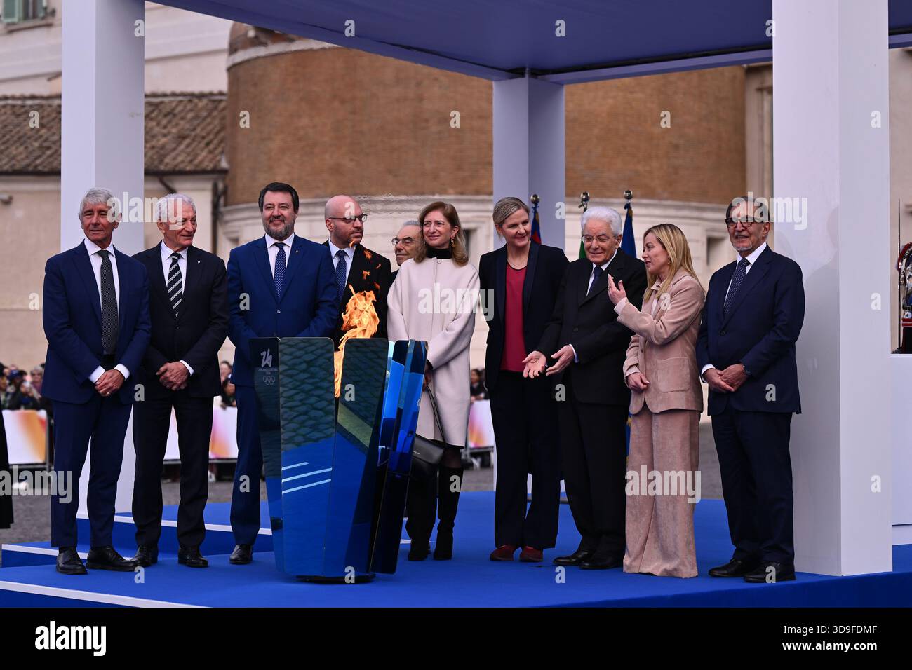 During the inauguration ceremony of the Olympic Flame Relay for the ...