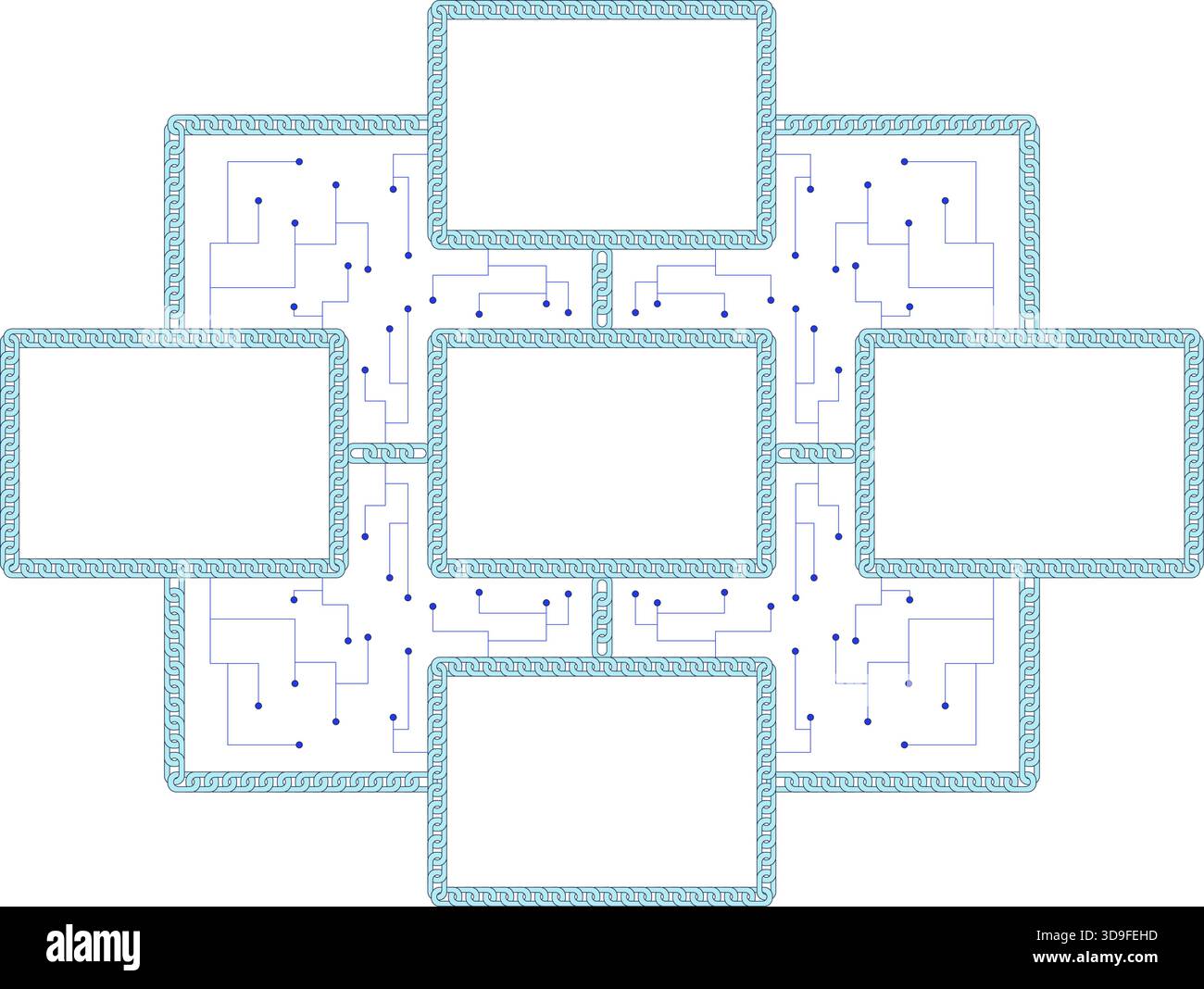 Internet connections schematic Stock Vector Images - Alamy