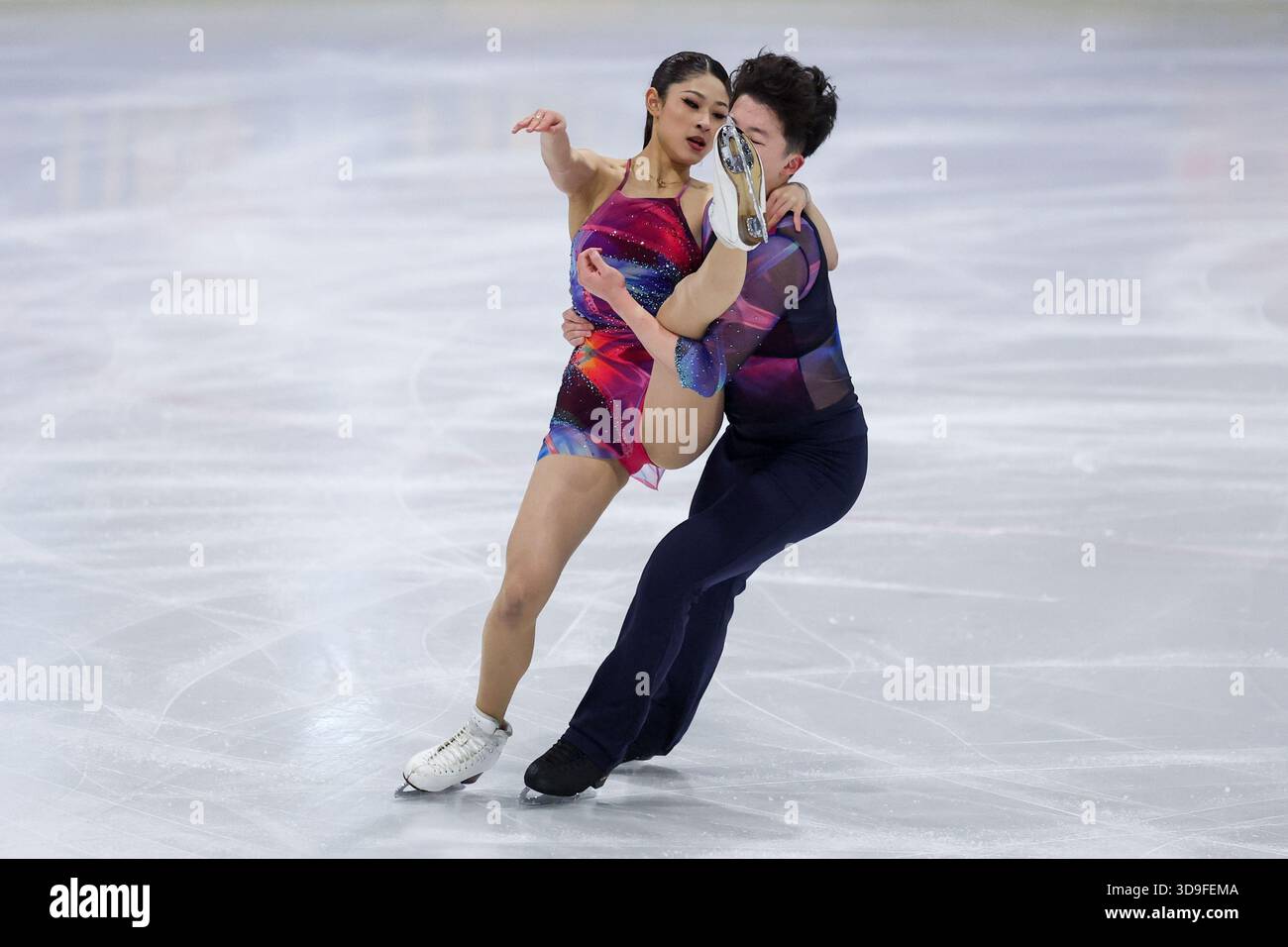Zixi Xiao and Linghao He of China competes in the Ice Dance - Rhythm ...